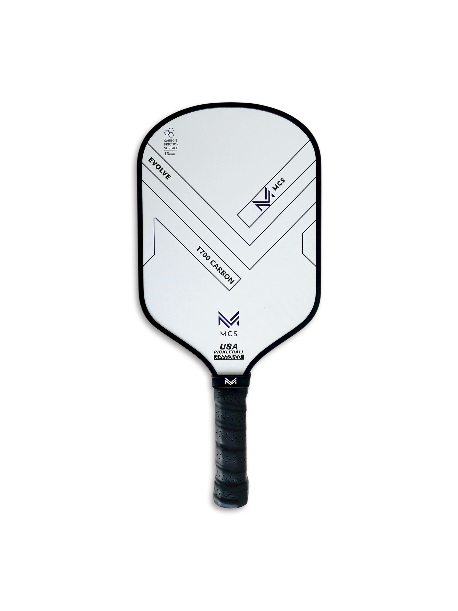 MCS EVOLVE T700 Carbon Pickleball Paddle – Spin & Control – MCS PICKLEBALL